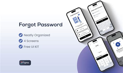 Forgot Password Screens Free Mobile Ui Kit Figma