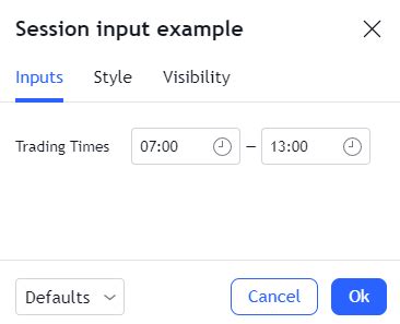 All Pine Script Inputs In TradingView TradingCode