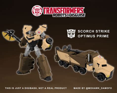 Mohawk Transformers Rid 2015 Scorch Strike Team Optimus Prime 3