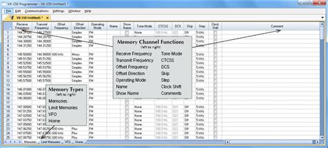 VX 110 150 Radio Programming Software