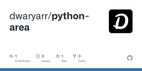 Github Dwaryarrpython Area