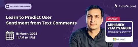 Learn To Predict User Sentiment From Text Comments Data Science Masterclass Rbigdata