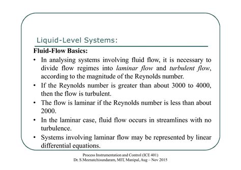 Mathematical Modeling Of Liquid Level Systems Pptx