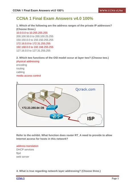 Pdf Ccna 1 Final Exam Answers V4 0 100 Wp Content Ccna 1 Final