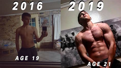 Justin Davis Realistic 2 Year Natural Body Transformation 19 21 Youtube
