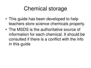 PPT Chemical Storage PowerPoint Presentation Free Download ID 3122815