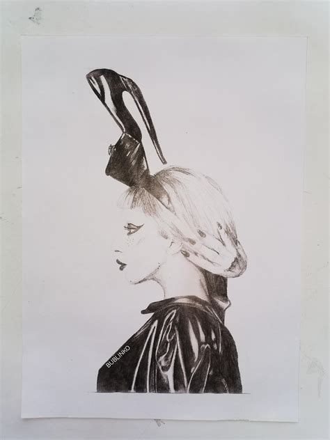 Print Of My Old Lady Gaga Drawing Rladygaga