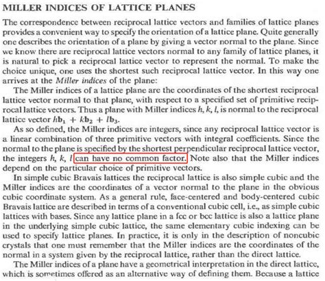 密勒指数 互质的一些论点 知乎