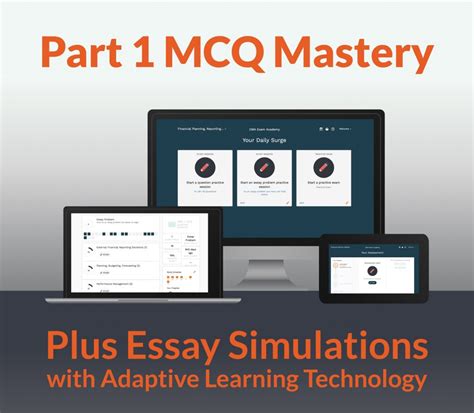 CMA MCQ Mastery Part One CMA Exam Academy