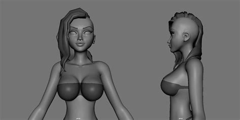 Female Anatomy Basemesh Topology Uv Map Blender Market