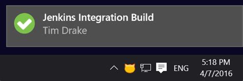 Jenkins Build Status Notifications Catlight