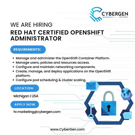 Hiring Jobs Openshift Michigan Redhat Cybergen