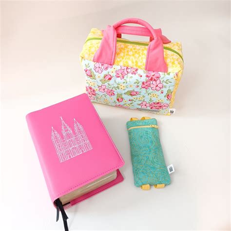 Salt Lake Temple Regular Size Lds Quad Pink Faux Leather Scripture