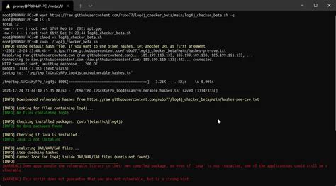 how to check log4j vulnerability on your web server