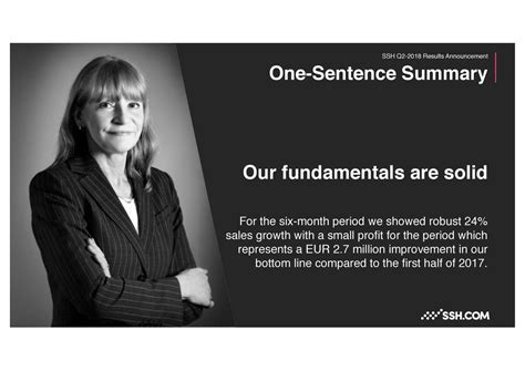 Ssh Communications Security Oyj 2018 Q2 Results Earnings Call Slides Otcmkts Scsyf