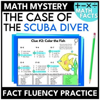 Ocean Addition Subtraction Math Mystery Multiplication Division Fact