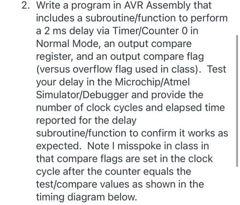 Solved A 2 Write A Program In Avr Assembly That Includes A