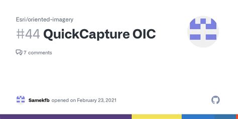 Quickcapture Oic · Issue 44 · Esri Oriented Imagery · Github