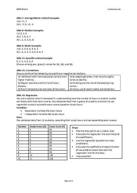 In Class Exercises 32558 Week 4 In Class Exercises Page 1 Of 1