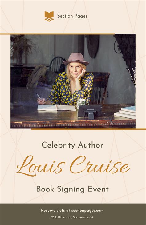 Free Book Signing Poster Templates Editable And Printable