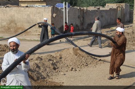 رفع معضل آب توسط طلاب گروه جهادی انصارالحجة بن الحسنعج هویزه