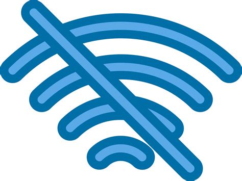 Wifi Off Vector Icon Design Vector Art At Vecteezy