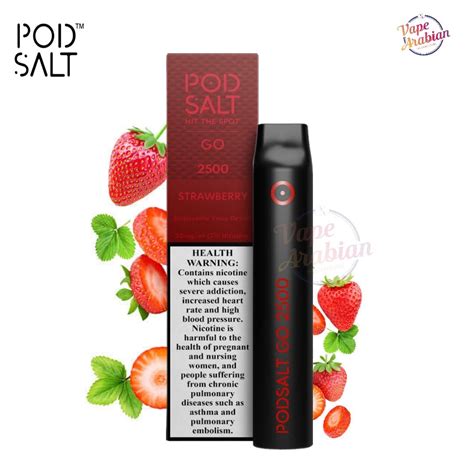 Authentic Vape Pod Salt Go 2500 Puffs Disposable Vape In Uae