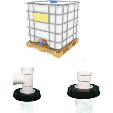 Filter IBC låg IBC tanktilbehør Nylonfilterdæksel 165 mm med netfilter lertønde topdæksel til