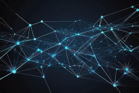 Premium Photo Grid Network Connection Abstract Node Background Stock