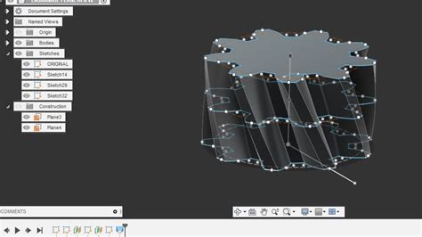 solved create a pattern or parameter sketches in differents planes and