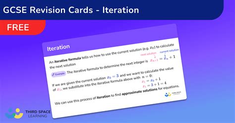 Free Gcse Revision Cards Iteration