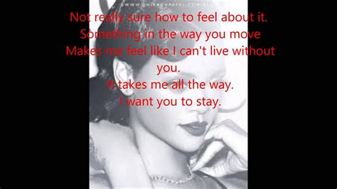 Stay Rihanna Lyrics Youtube
