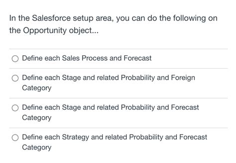 Solved In The Salesforce Setup Area You Can Do The