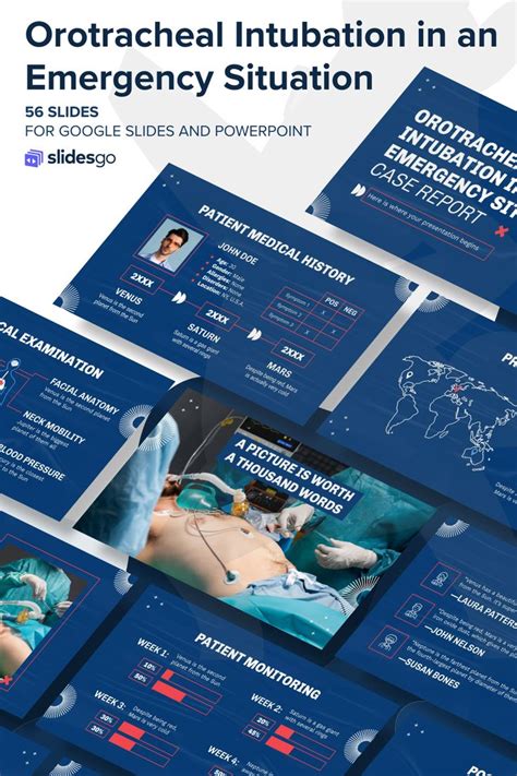 Orotracheal Intubation In An Emergency Situation Case Report Emergency Power Point Template