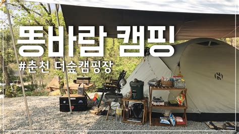 캠핑로그 똥바람캠핑 더숲캠핑장 노스피크 나르시스돔 루나 렉타 타프 Youtube