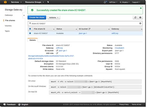 file interface to aws storage gateway aws news blog