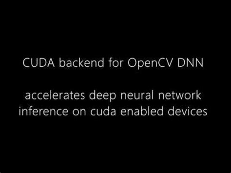 GSoC 2019 OpenCV Adding A CUDA Backend To The DNN Module YouTube