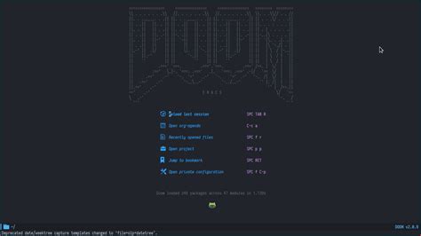 Spacemacs Doom Emacs了，施工中 Emacs General Emacs China