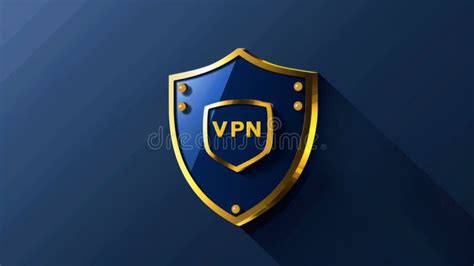 Protecting Online Privacy With A Digital Security Shield Symbolizing Vpn Technology Stock