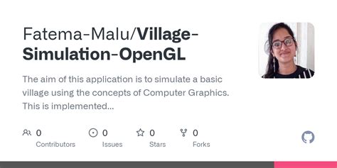 Github Fatema Maluvillage Simulation Opengl The Aim Of This Application Is To Simulate A