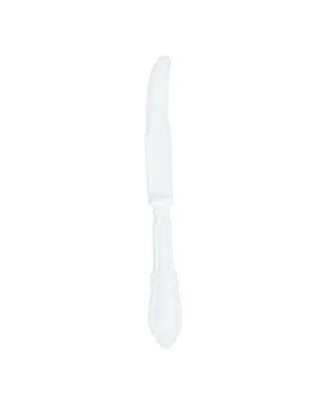 Smarty Had A Party Clear Baroque Disposable Plastic Dinner Knives Clear Flip App