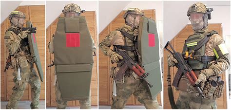 Fsb Style Russian Shield Carrier Vant Lm Shield With Atacs Fg Camouflage Fort Sherpa Body