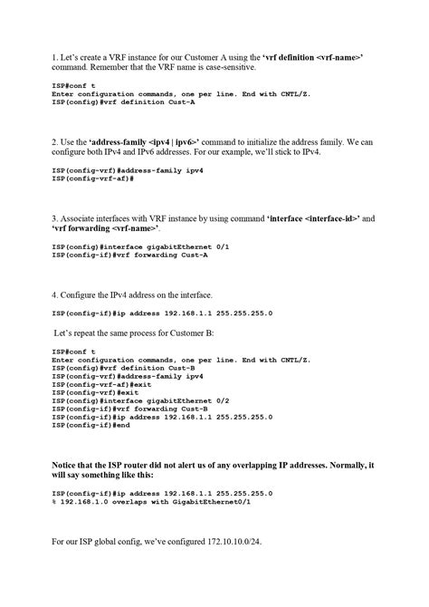 Cisco VRF Basics PDF Connect 4 Techs