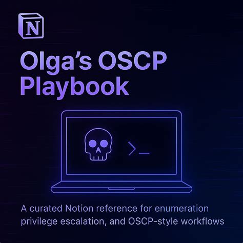 Oscp Offensivesecurity Pentesting Enumeration Cybersecurity Notion Olga Mosicheva 76
