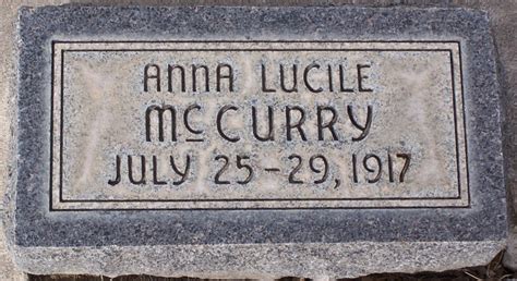 Anna Lucile Mccurry 1917 1917 Memorial Find A Grave