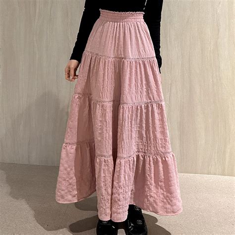 다미님 4컬러 하이웨스트 롱스커트 A라인 셔링 프릴 속치마 하객룩 결혼식 임산부 임부복 빅사이즈 머메이드 여행룩 밴딩 스판 무지 롱치마 파티룩 봄 새틴 큰옷 레이어드