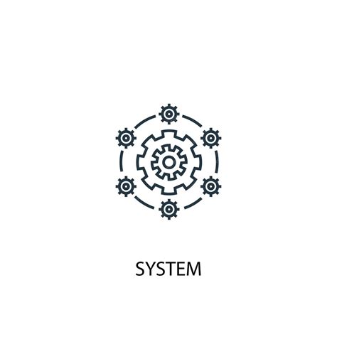 Premium Vector System Concept Line Icon Simple Element Illustration System Concept Outline