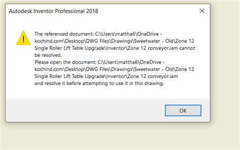 Inventor Assembly File Not Resolved Autodesk Community