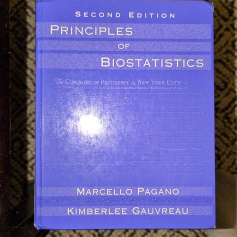 Principles Of Biostatistics By Robert R Pagano Marcello Pagano