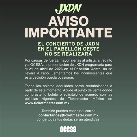 Cuáles Son Las Razones Por Las Que Jxdn Canceló Su Concierto En Cdmx Infobae